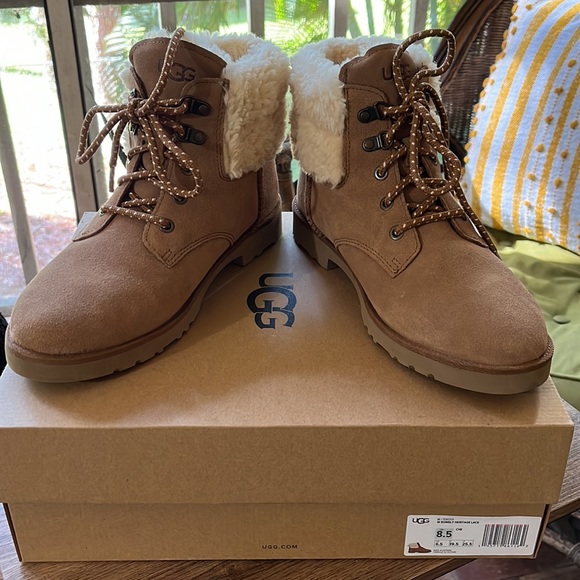 UGG | Shoes | Ugg Romely Heritage Lace Fashion Boot Nwt | Poshmark